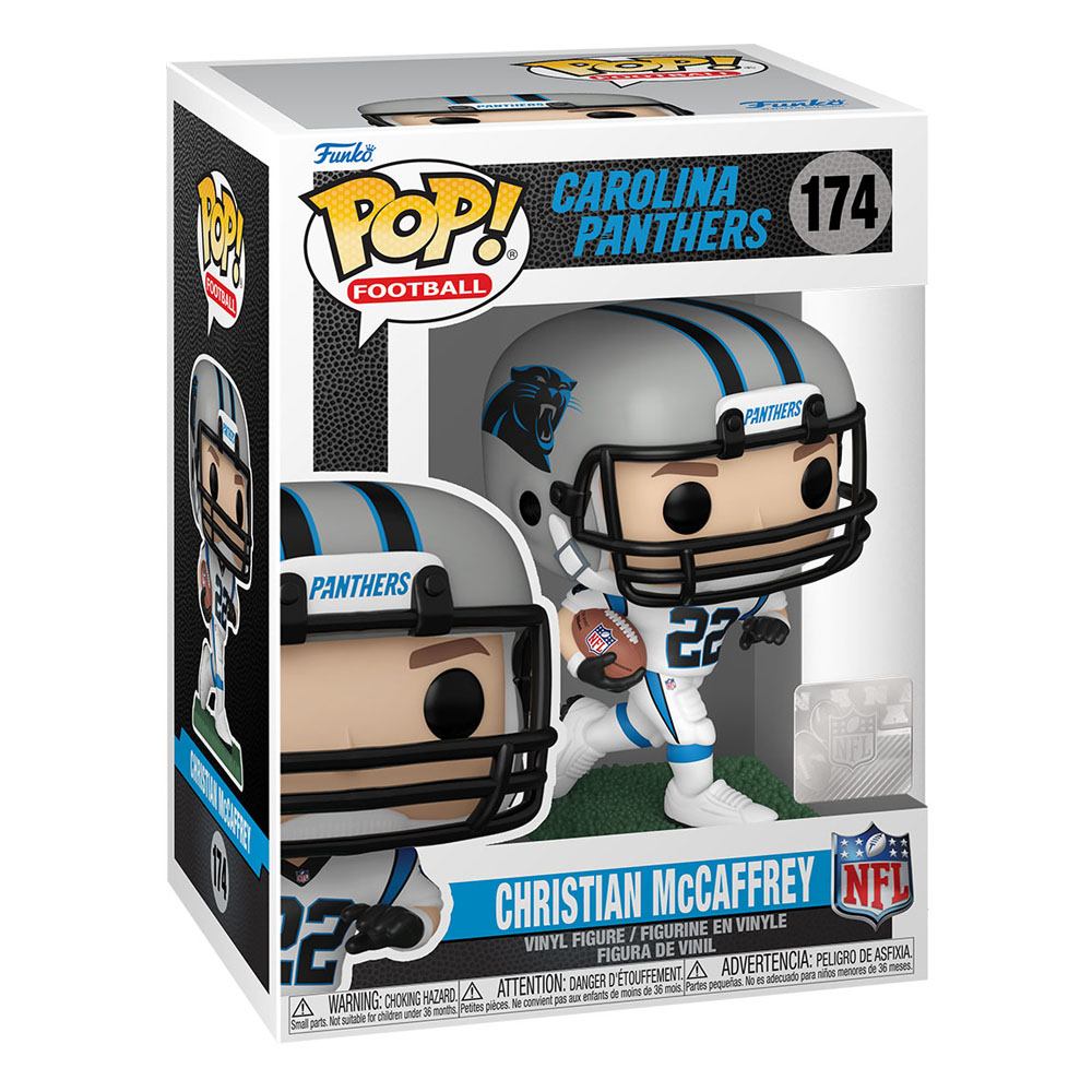 NFL POP! Sports Vinyl Figure Panthers - Christian McCaffrey (Away) 9 cm